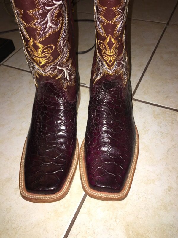 Bota de caguama original! (Sea Turtle exotic leather boots) (Clothing ...