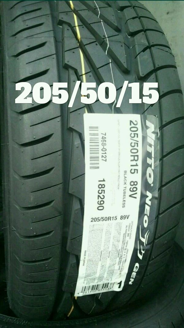 4 New 205-50-15 Nitto Neo Gen Tires 205/50/R15 inch tire (Auto Parts ...