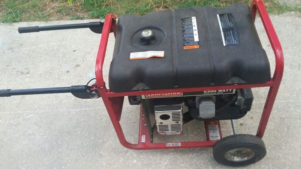 6300 watt Generator Craftsman Electric Start or pull start 11.0 HP ...